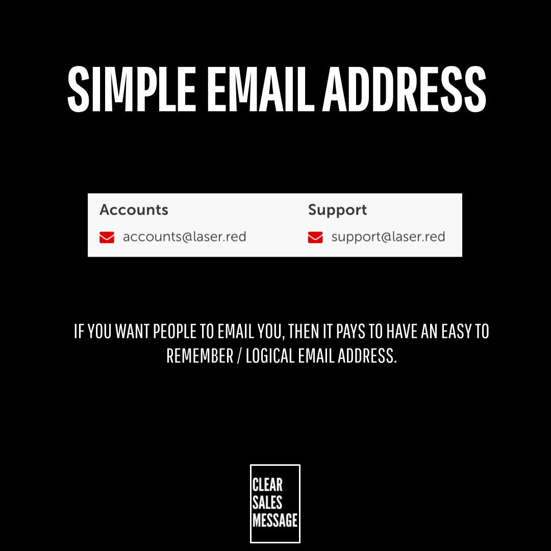 Simple Email Address - Clear Sales Message™