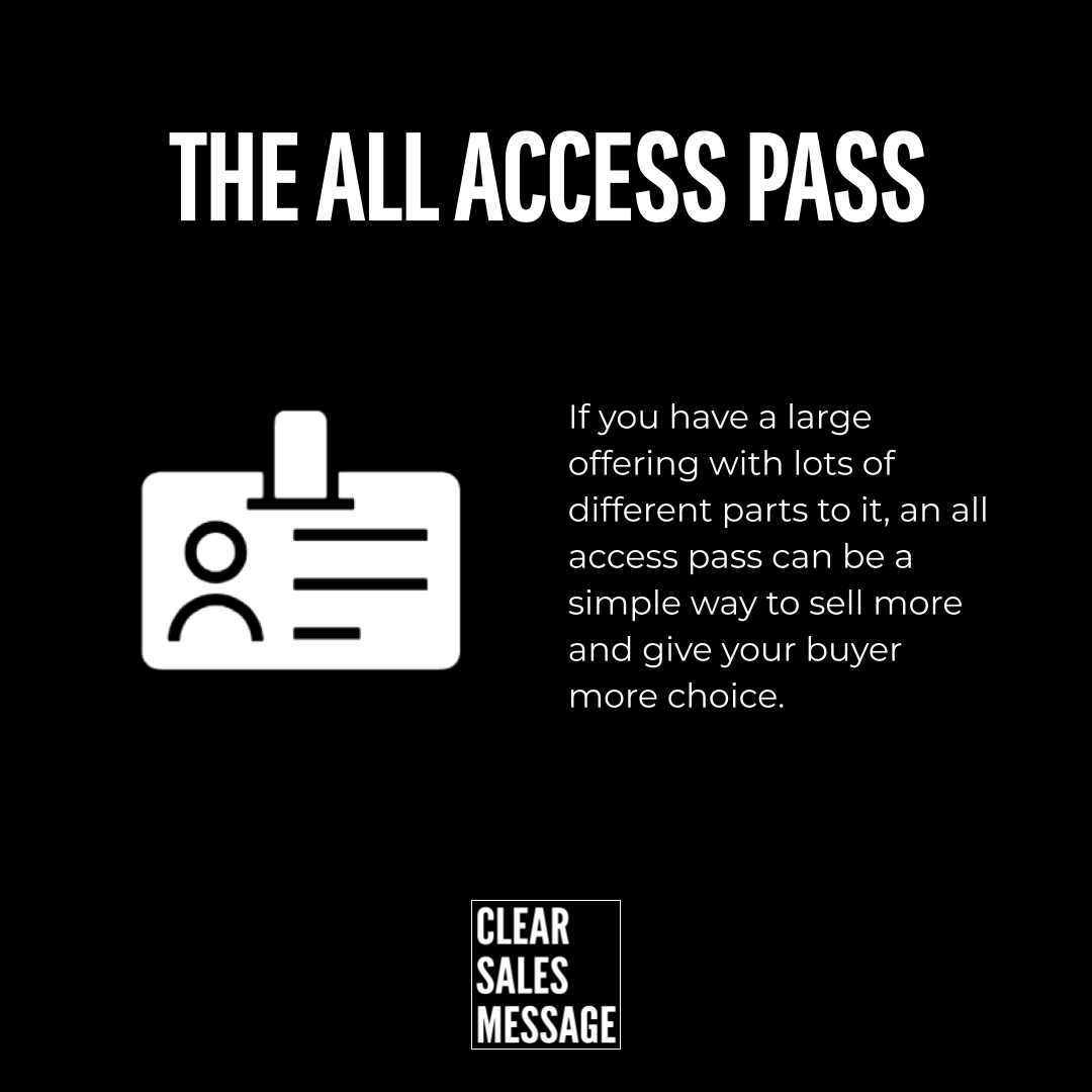 The All Access Pass - Clear Sales Message™